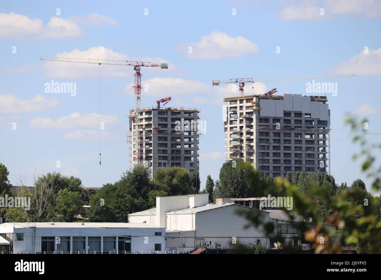 Bucharest urban pattern Stock Photo - Alamy