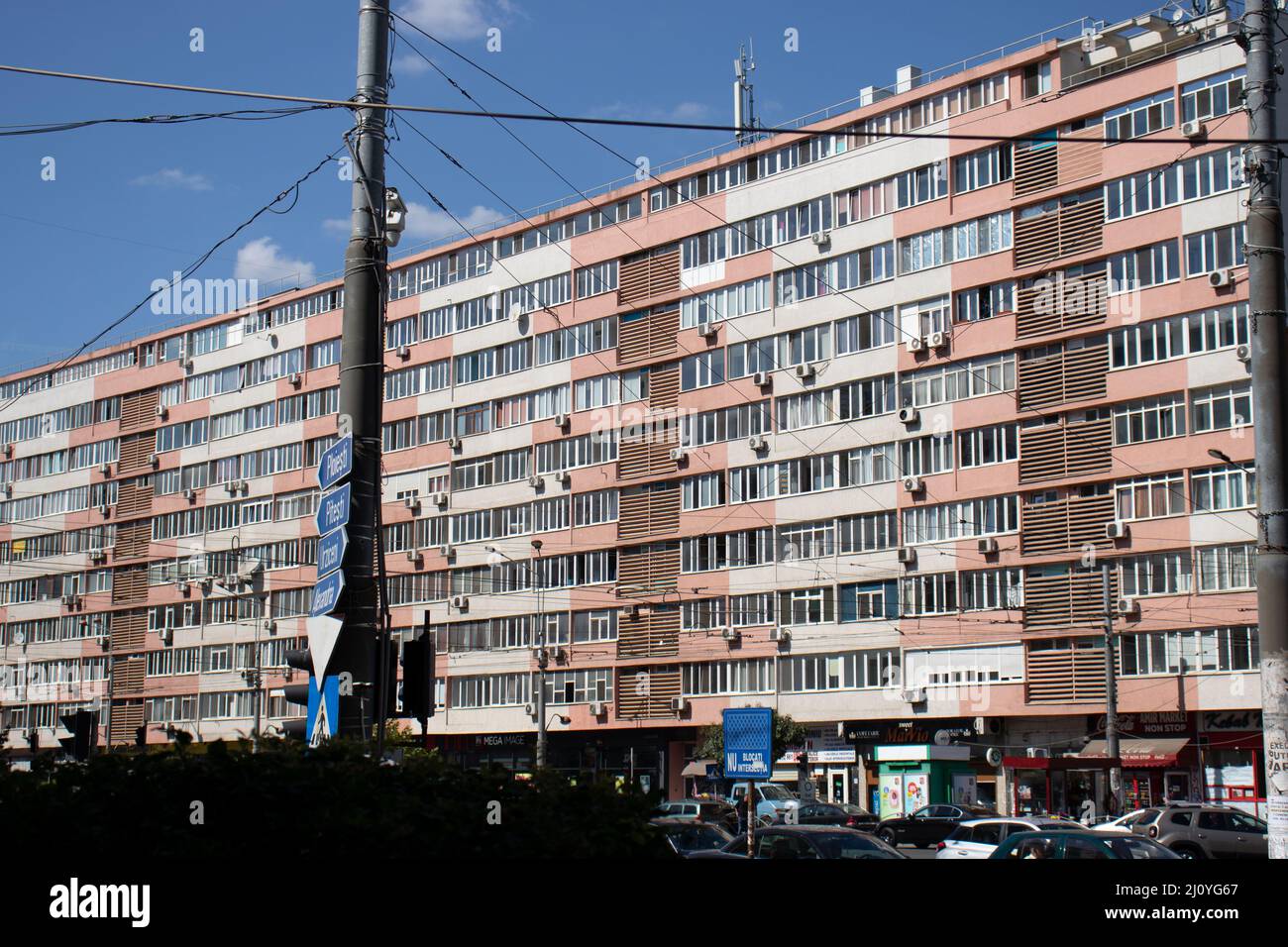 Bucharest urban pattern Stock Photo - Alamy
