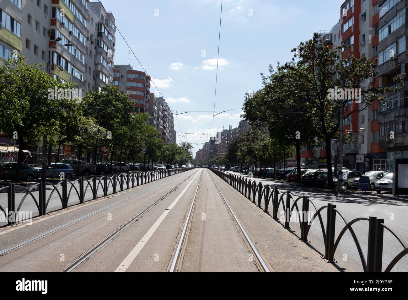Bucharest urban pattern Stock Photo - Alamy