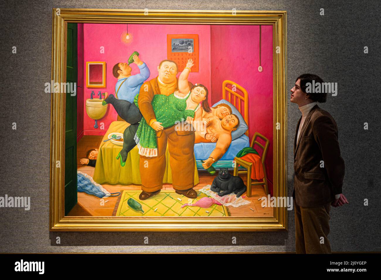 LONDON, UK. 21 March, 2022 . FERNANDO BOTERO (B. 1932) La Casa de ...