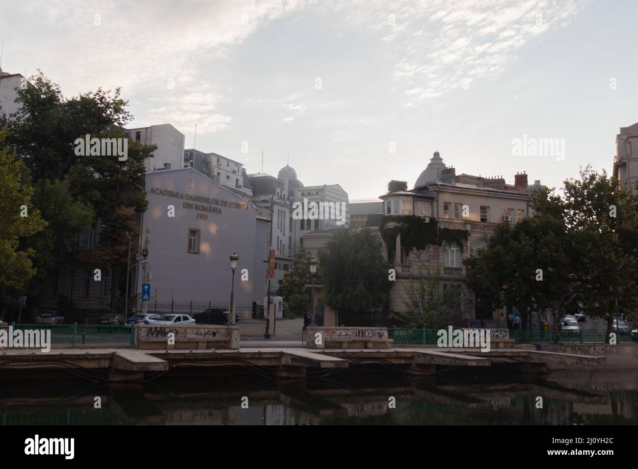Bucharest urban pattern Stock Photo - Alamy