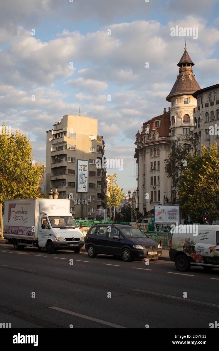 Bucharest urban pattern Stock Photo - Alamy