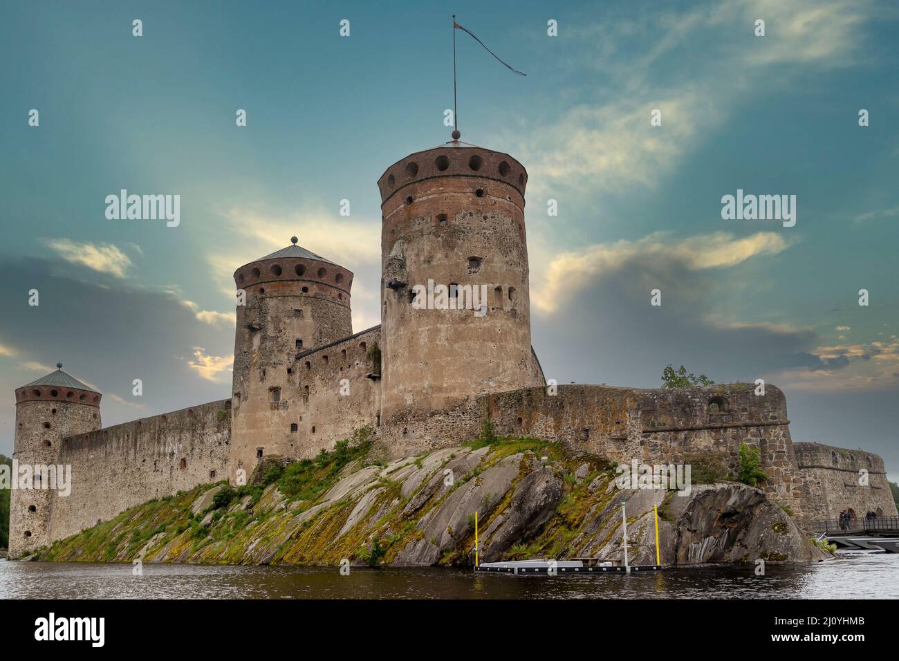 Olavinlinna castle water castle savonlinna hi-res stock photography and ...