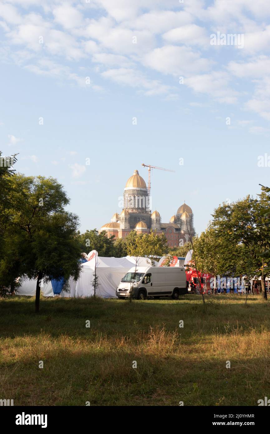 Bucharest urban pattern Stock Photo - Alamy