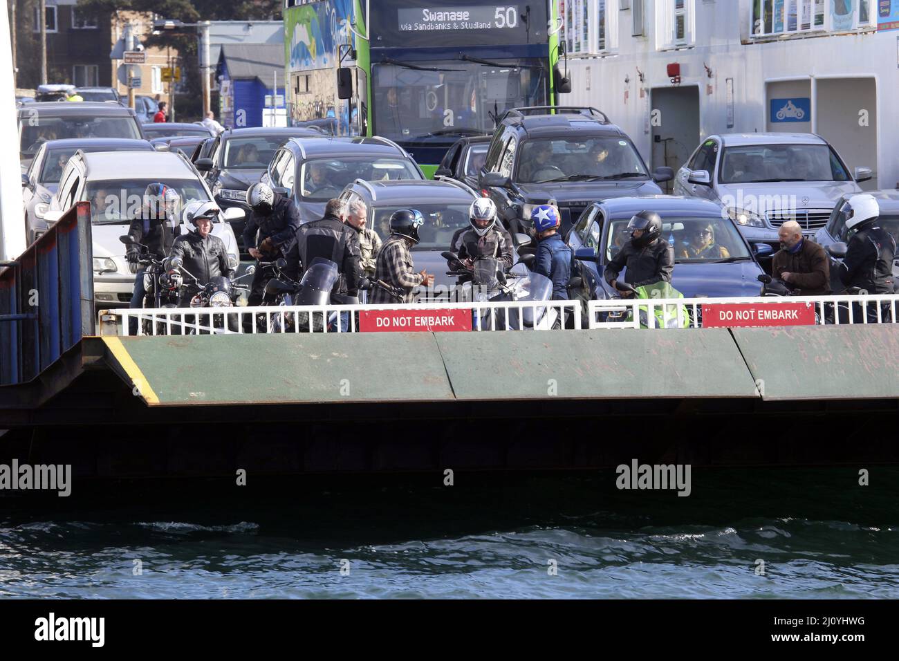 Sandbanks Ferry from Sandbanks to Shell Bay Terminal belonging to the ...