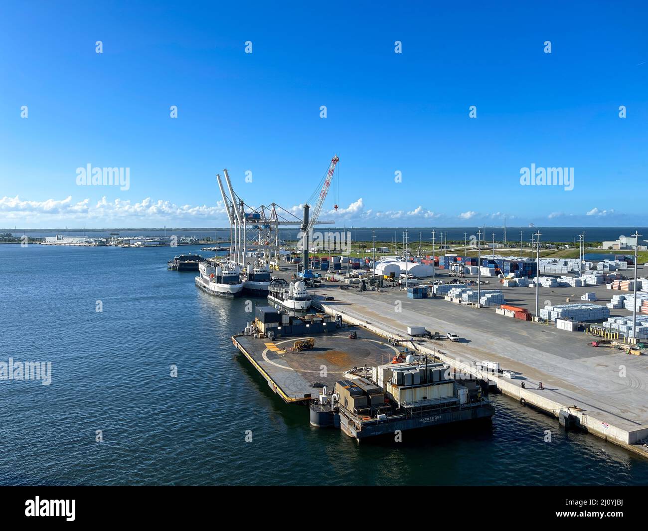 Cape Canaveral, FL USA - October 10, 2021: The SpaceX rocket recovery ...