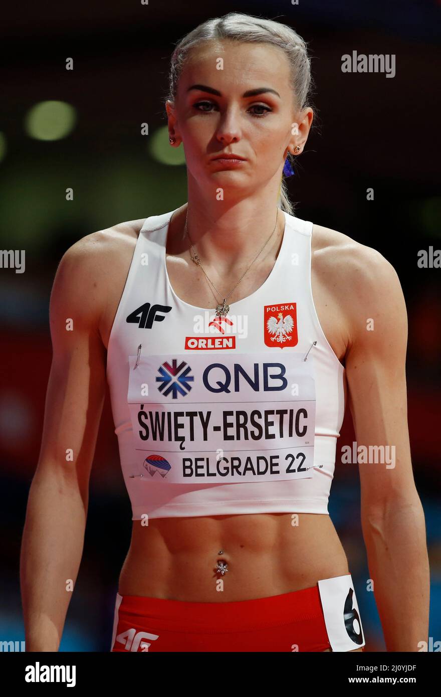 Belgrade, Serbia, 18th March 2022. Justyna Swiety-Ersetic of Poland ...