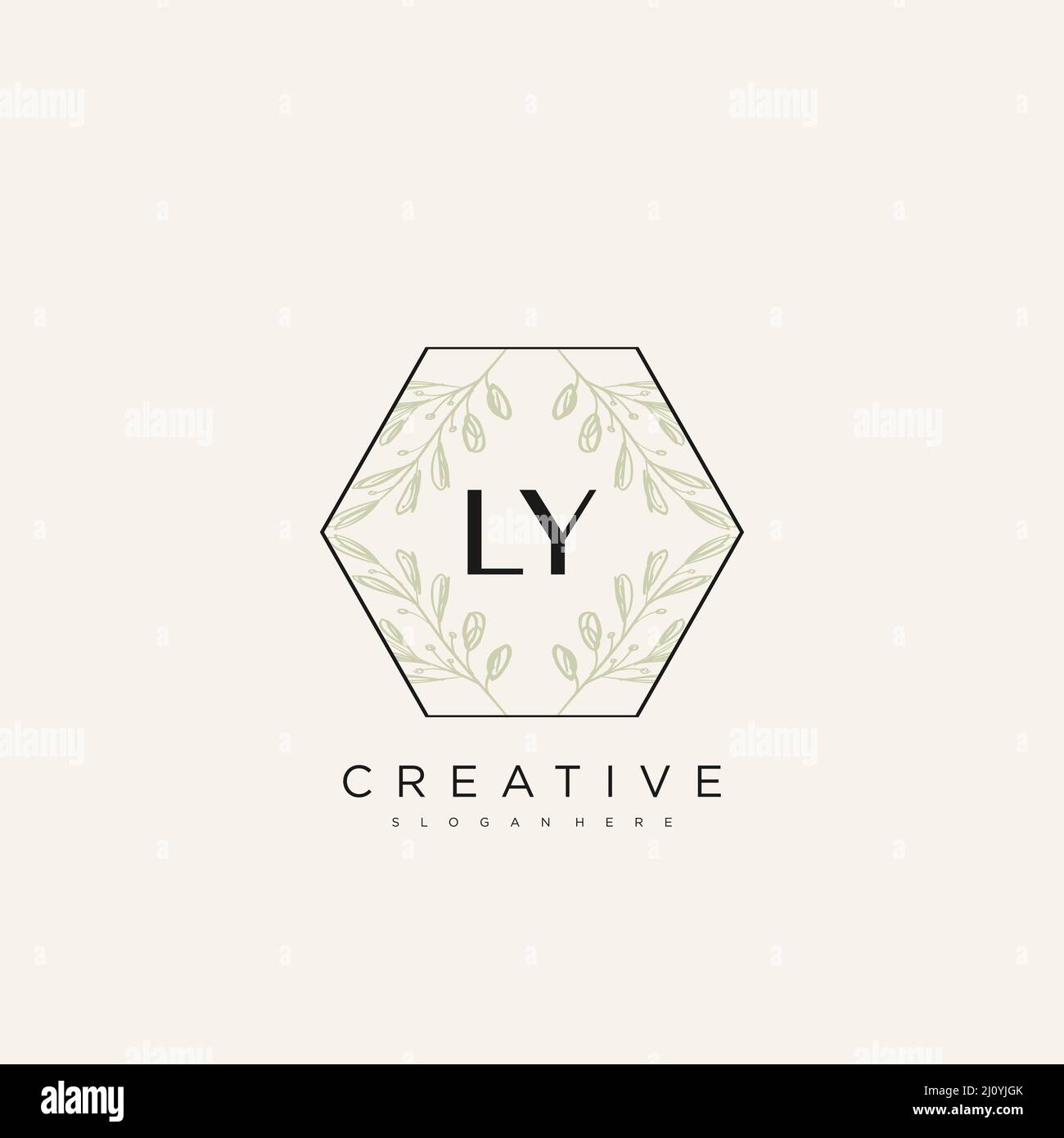 LY Initial Letter Flower Logo Template Vector premium vector Stock ...