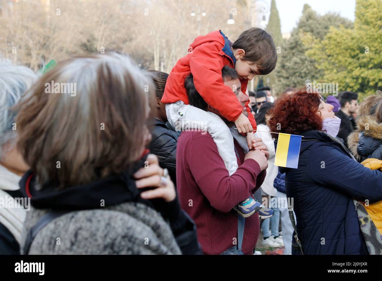 21st March 2022 Sit in for peace - Anti War protest- People in San ...