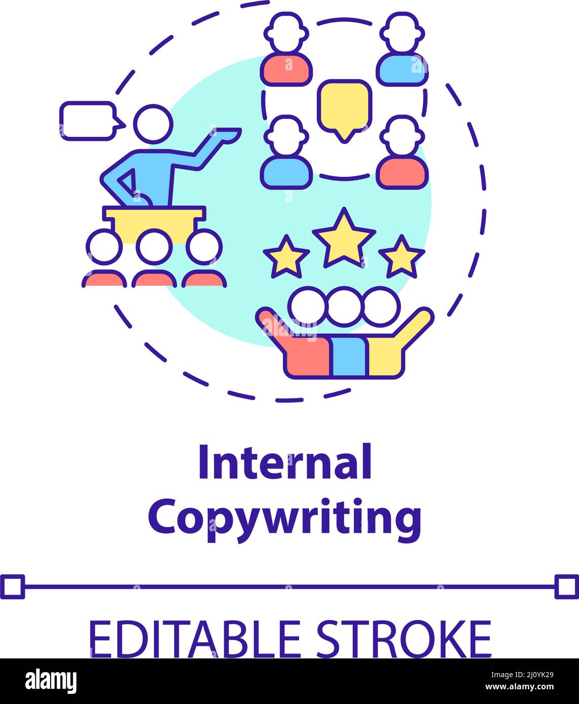 Internal copywriting concept icon Stock Vector Image & Art - Alamy