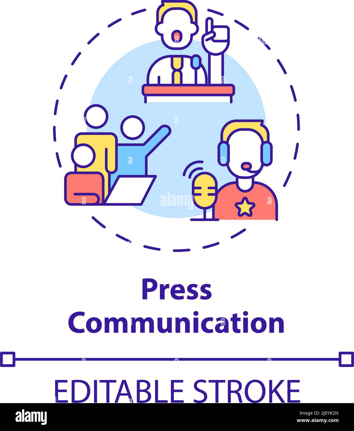 Media relations communication business Stock Vector Images - Alamy