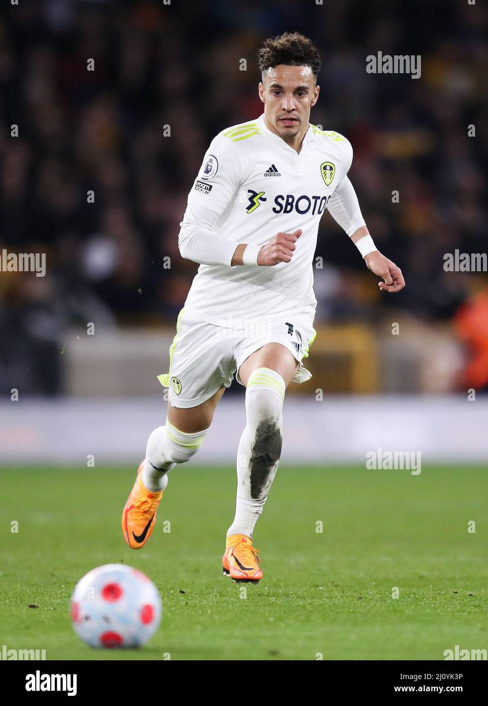 Leeds United's Rodrigo during the Premier League match at Molineux ...