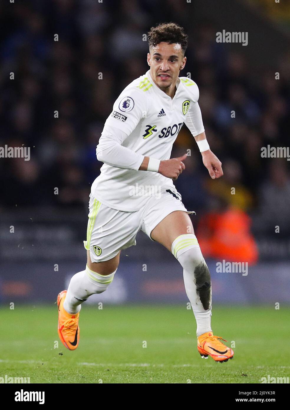 Leeds United's Rodrigo during the Premier League match at Molineux ...