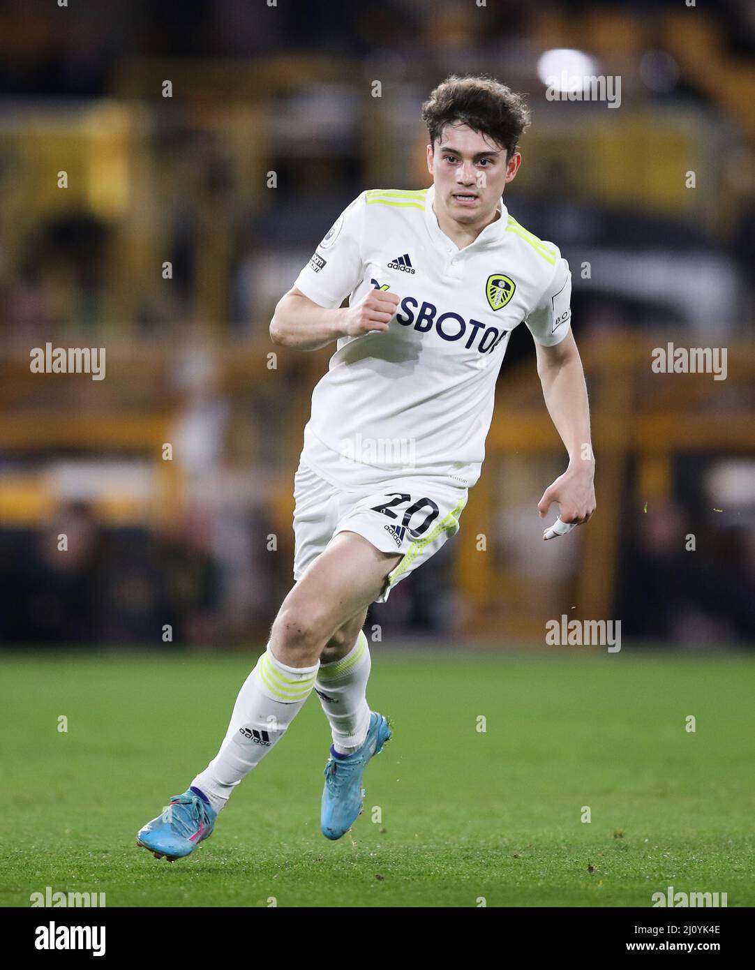 Leeds United's Daniel James during the Premier League match at Molineux ...