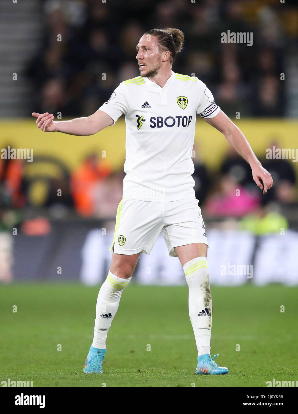 Leeds United's Luke Ayling during the Premier League match at Molineux ...
