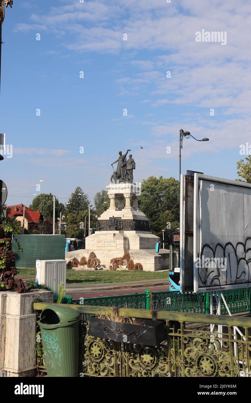 Bucharest urban pattern Stock Photo - Alamy