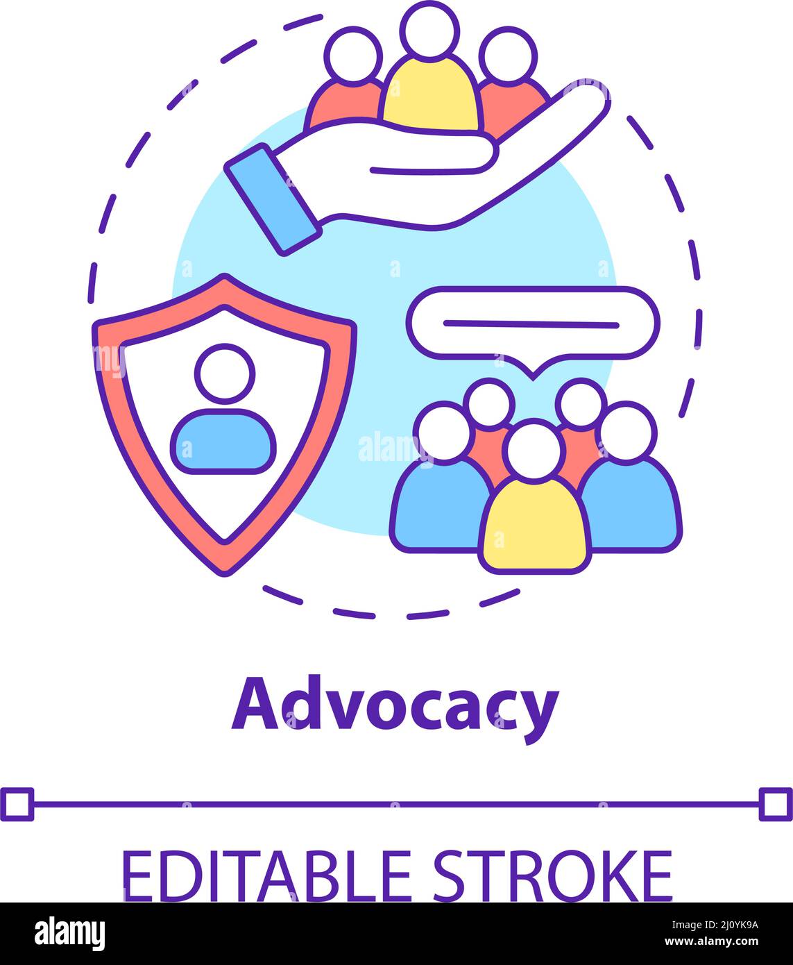 Advocacy concept icon Stock Vector Image & Art - Alamy