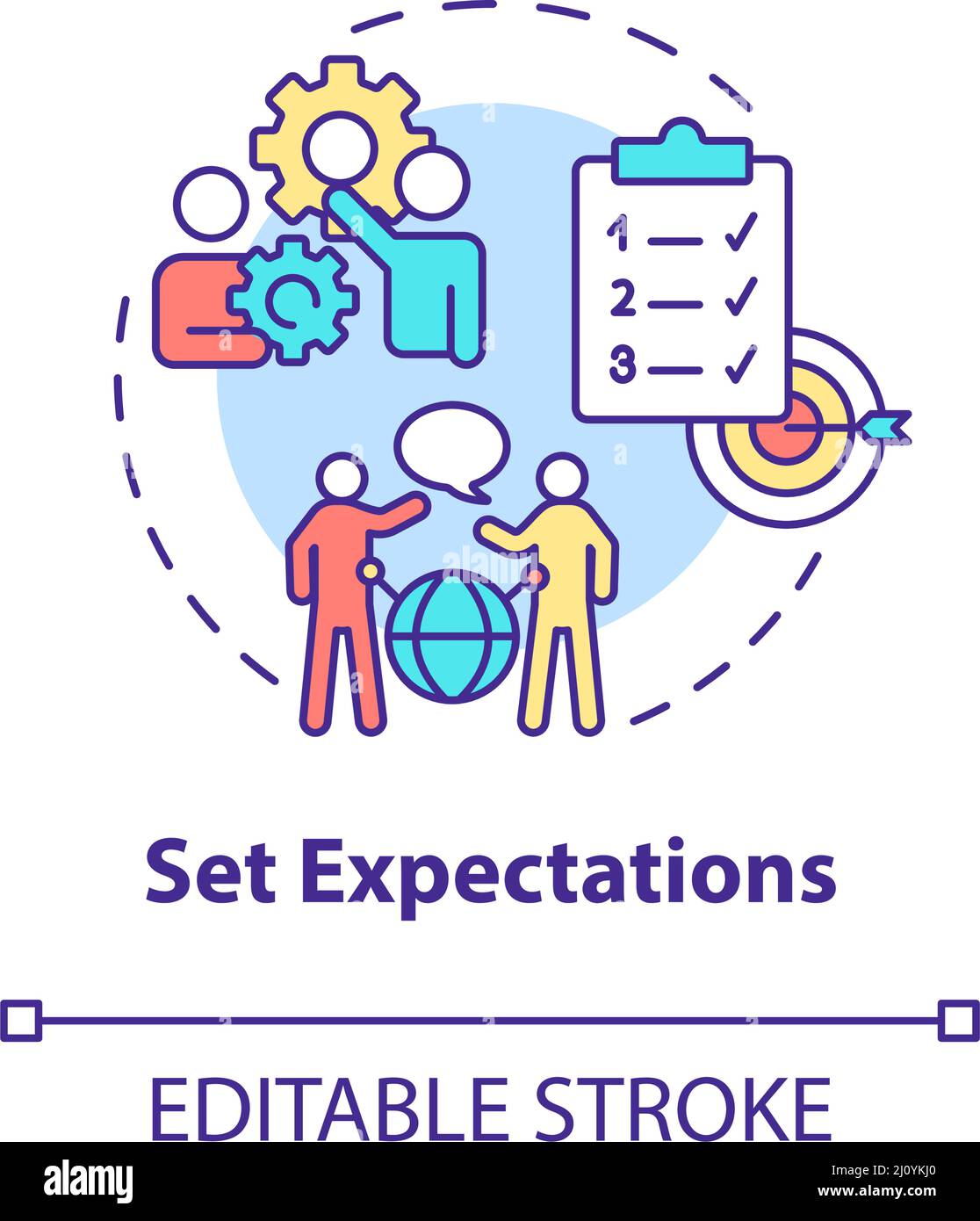 Set expectations concept icon Stock Vector Image & Art - Alamy