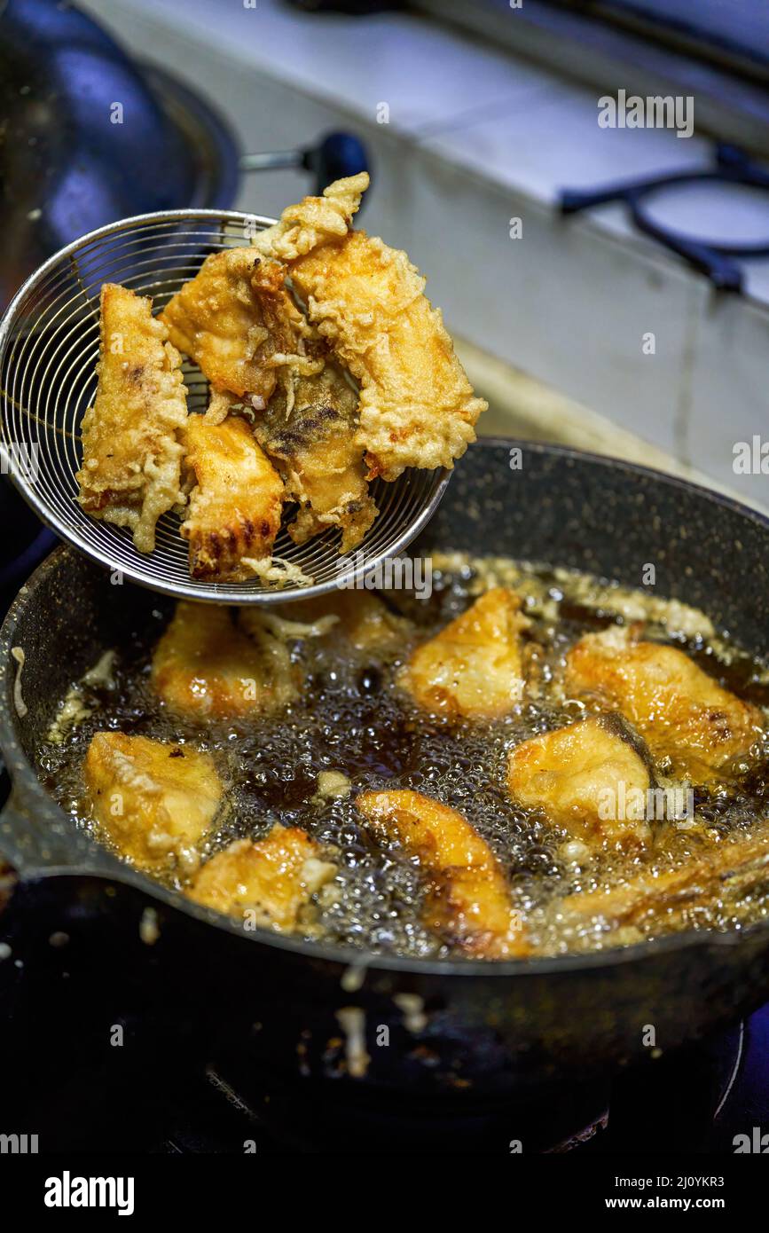 Homemade fish nuggets hi-res stock photography and images - Alamy