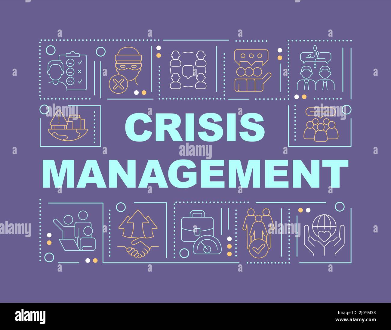 Crisis management word concepts purple banner Stock Vector Image & Art ...