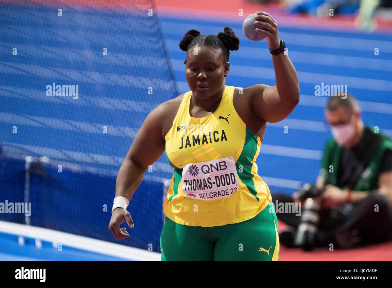 Belgrade, Serbia, 18th March 2022. Daniel Thomas-Dodd of Jamaica during ...