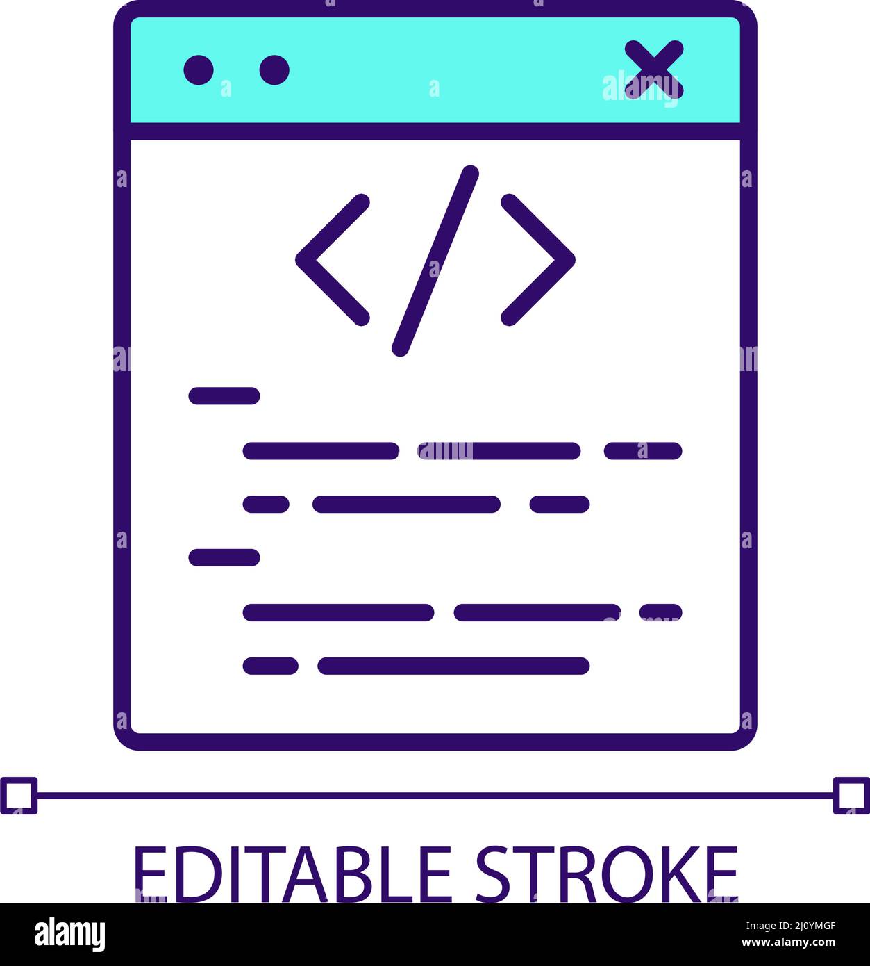 Platform for easy coding RGB color icon Stock Vector Image & Art - Alamy