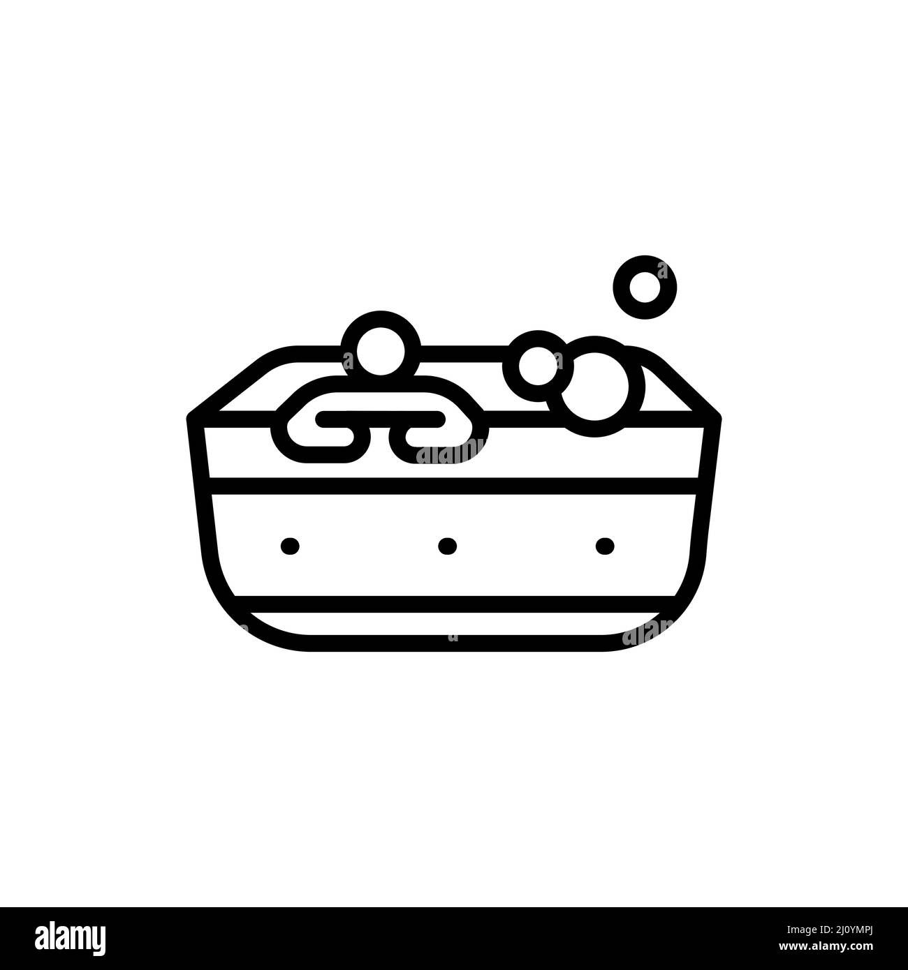 Hydromassage line color icon. Physiotherapy, acupuncture Stock Vector ...