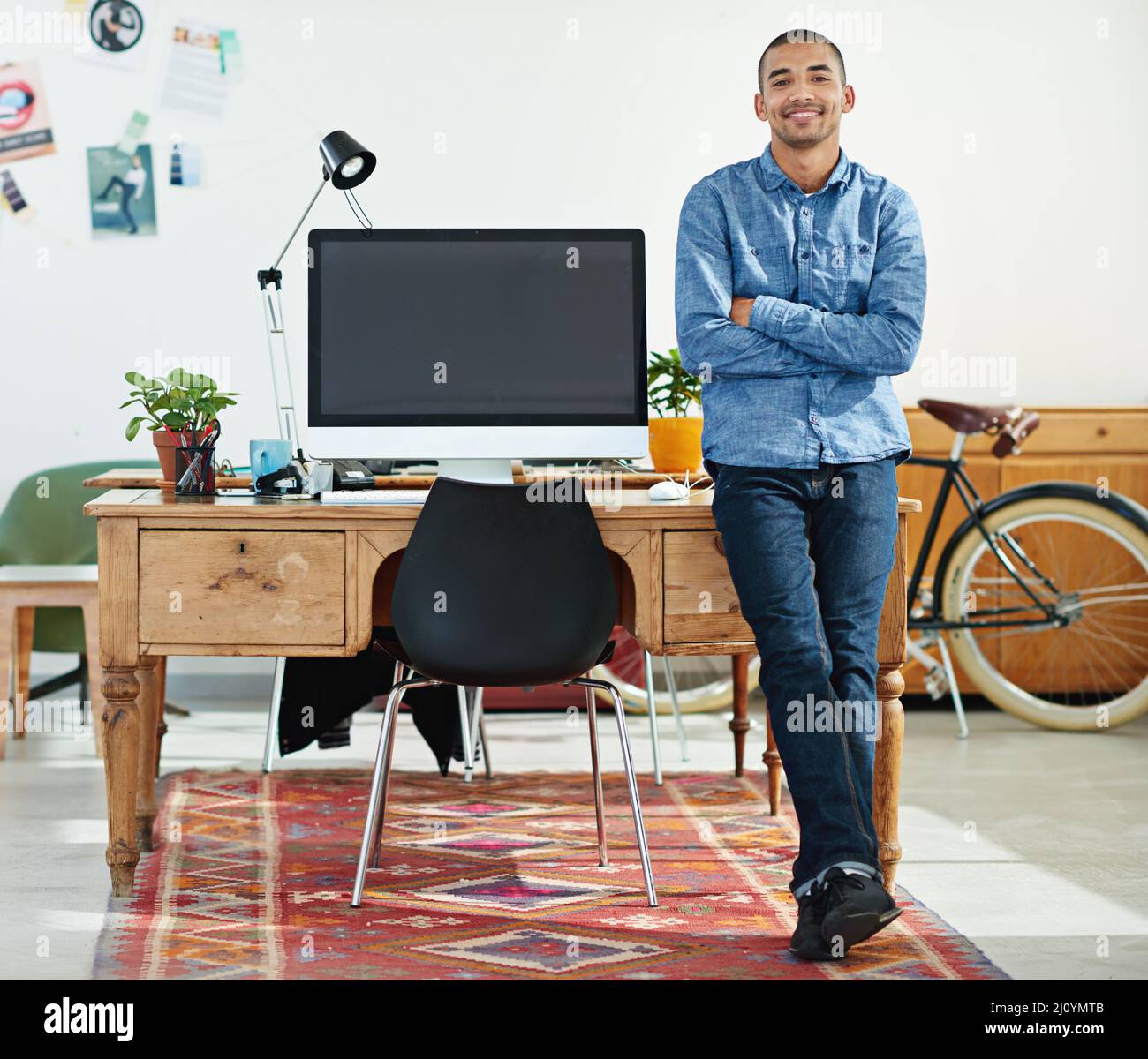 Ive got a passion for design. Portrait of a handsome male designer in ...