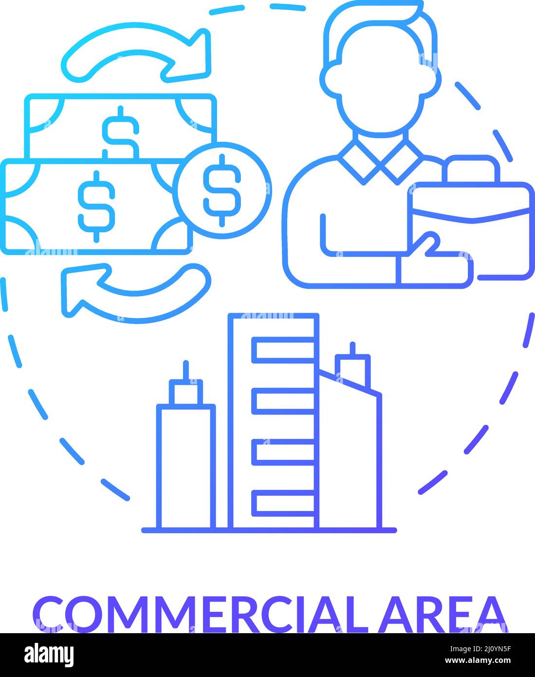 Modern commercial area downtown Stock Vector Images - Alamy