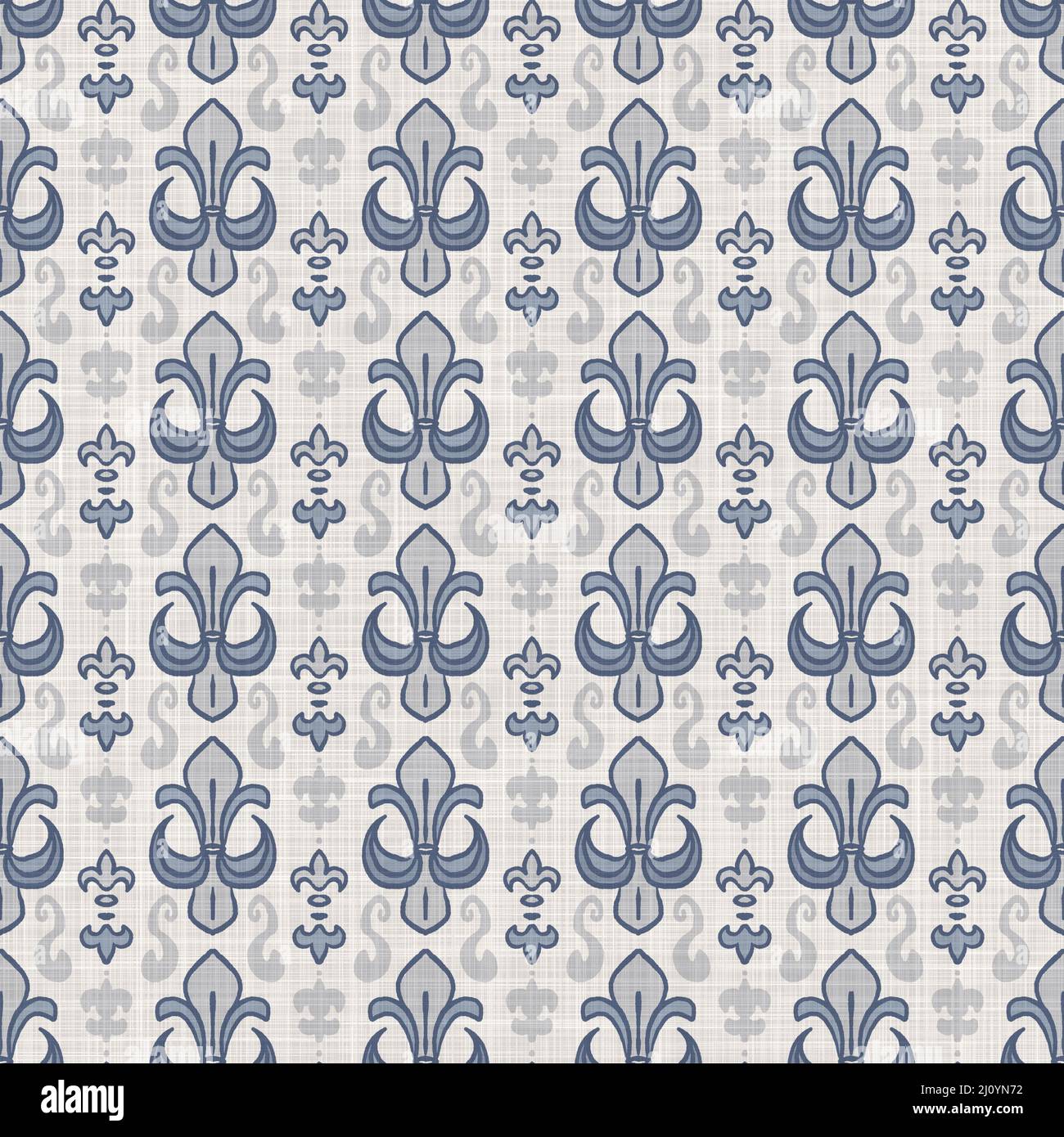 French fleur de lis royal lily seamless pattern. Farmhouse cottage ...