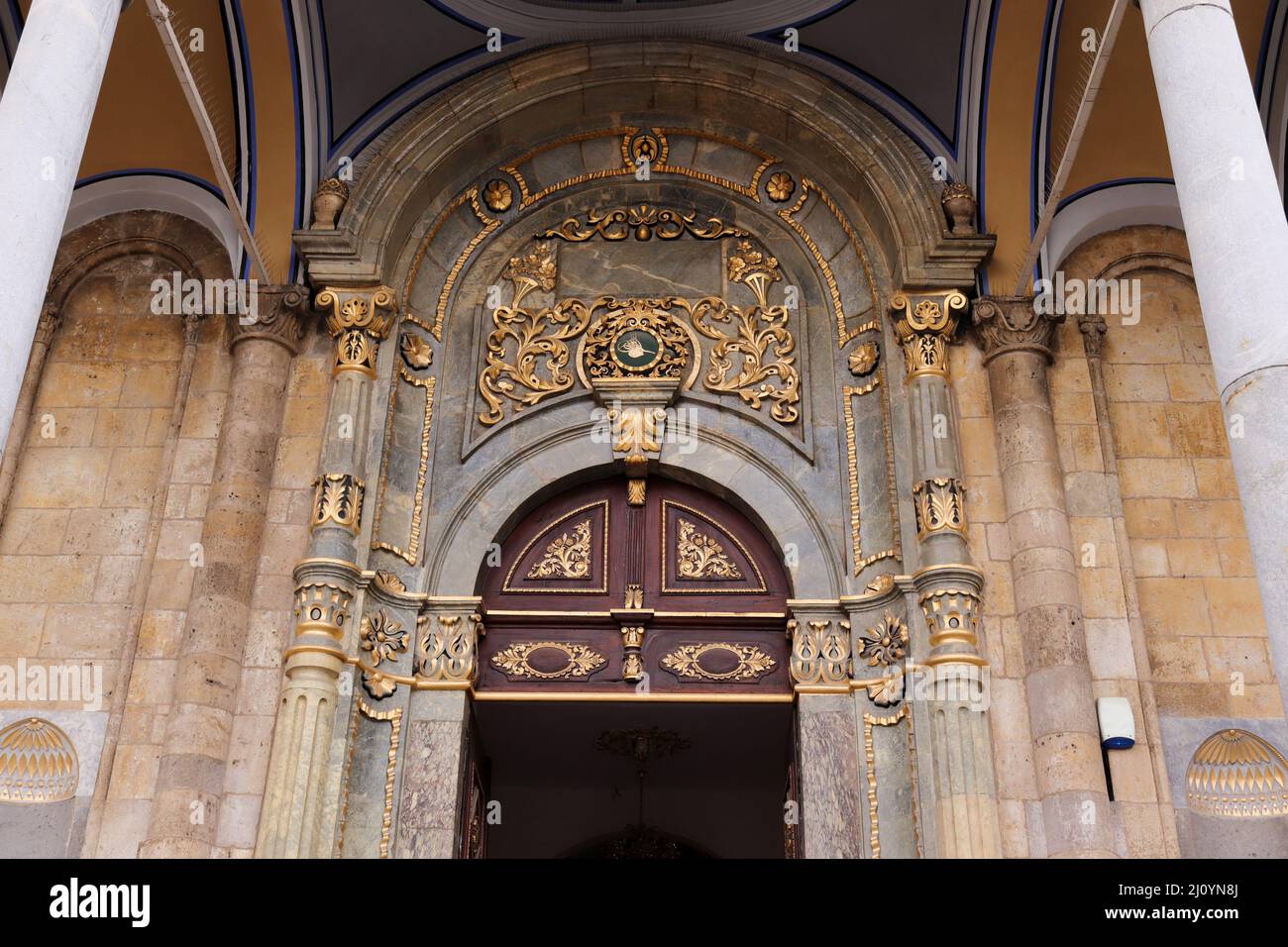 Azizia mosque main entrance Konya Turkey Stock Photo - Alamy