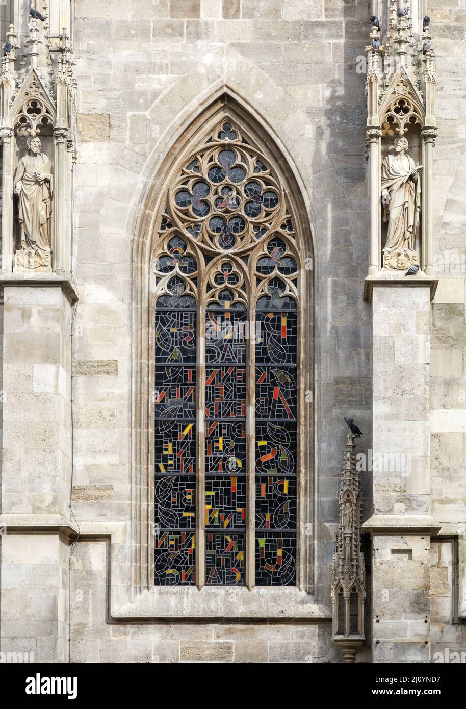 Window of a gothic cathedral Stock Photo - Alamy