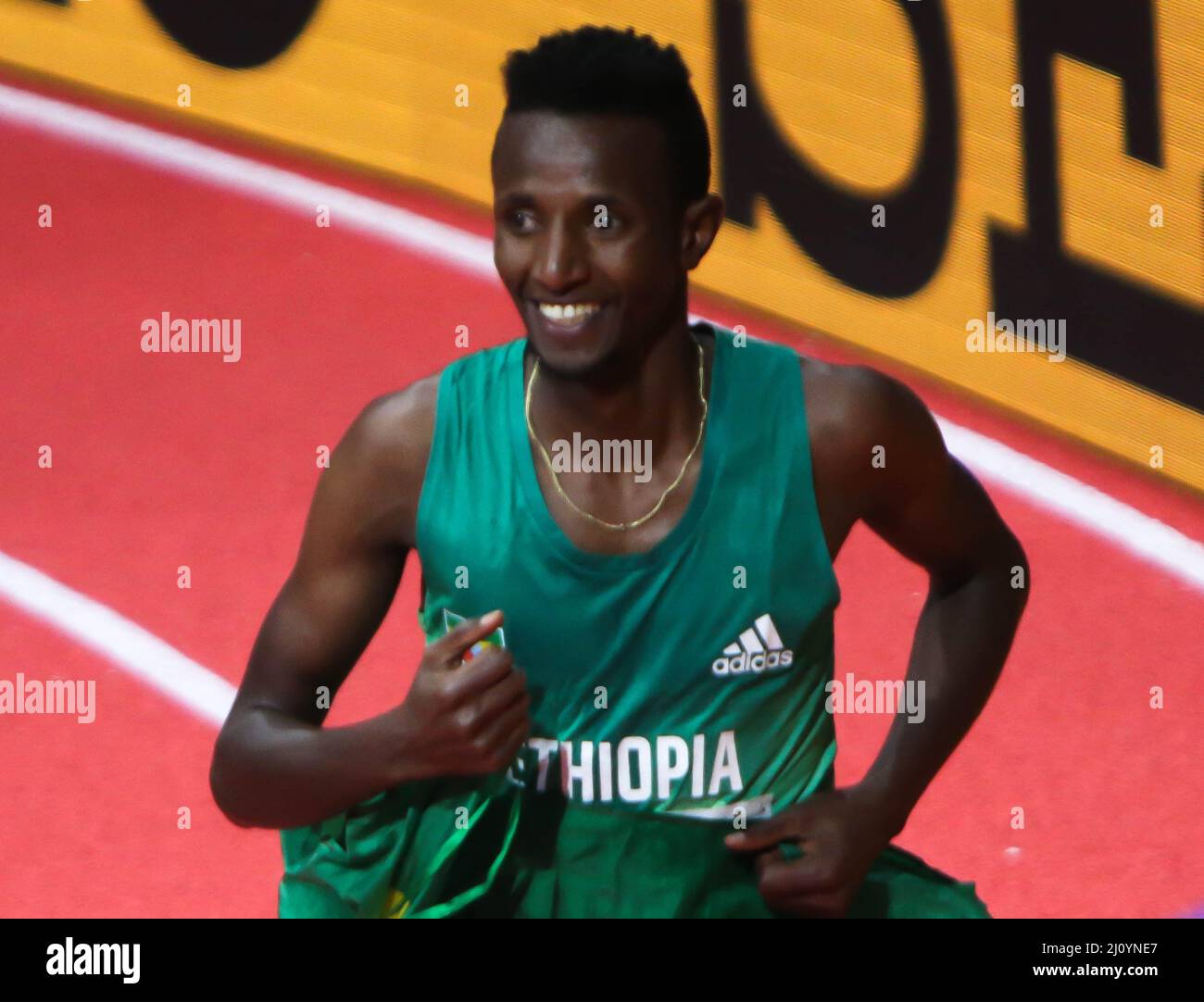 Selemon BAREGA of Ethiopie Finale 3000 M Men during the World Athletics ...