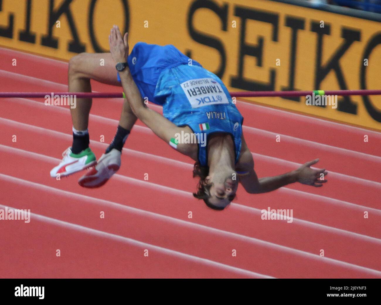 Gianmarco TAMBERI of Italy Final High Jump Men during the World ...