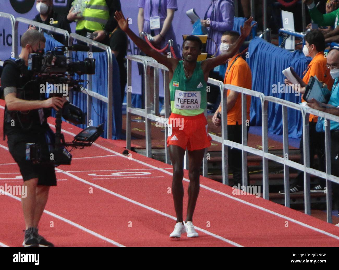 Samuel TEFERA of Ethiopie Finale 1500 M Men during the World Athletics ...