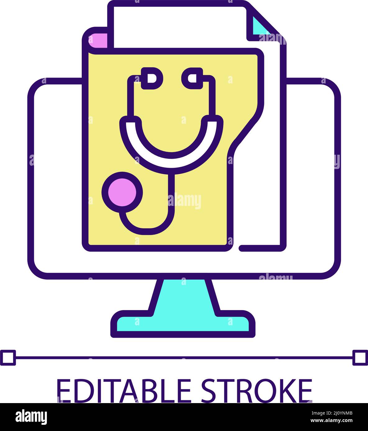 Electronic medical records and patient Stock Vector Images - Alamy
