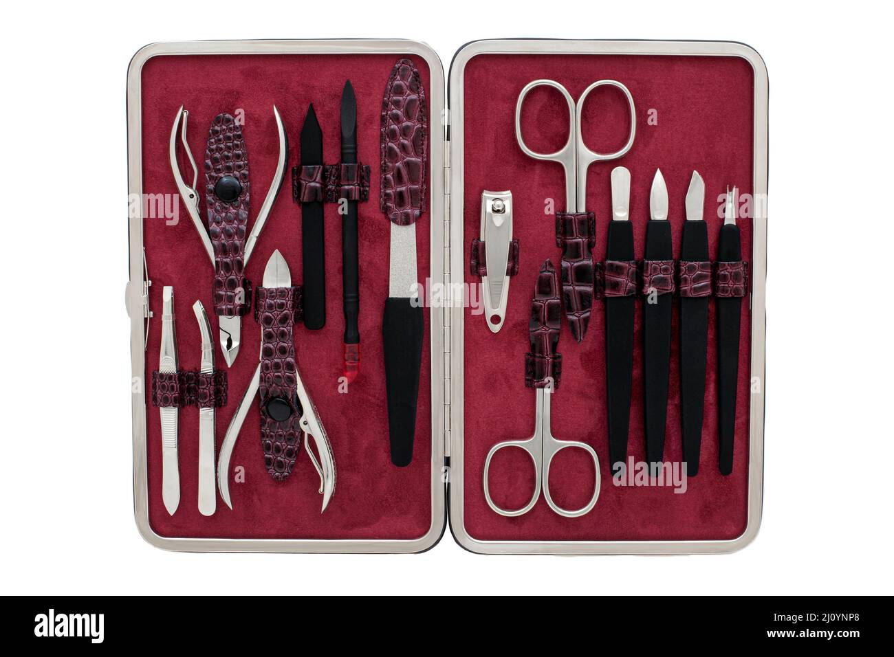 Set of manicure tools. Devices for nail care Stock Photo - Alamy