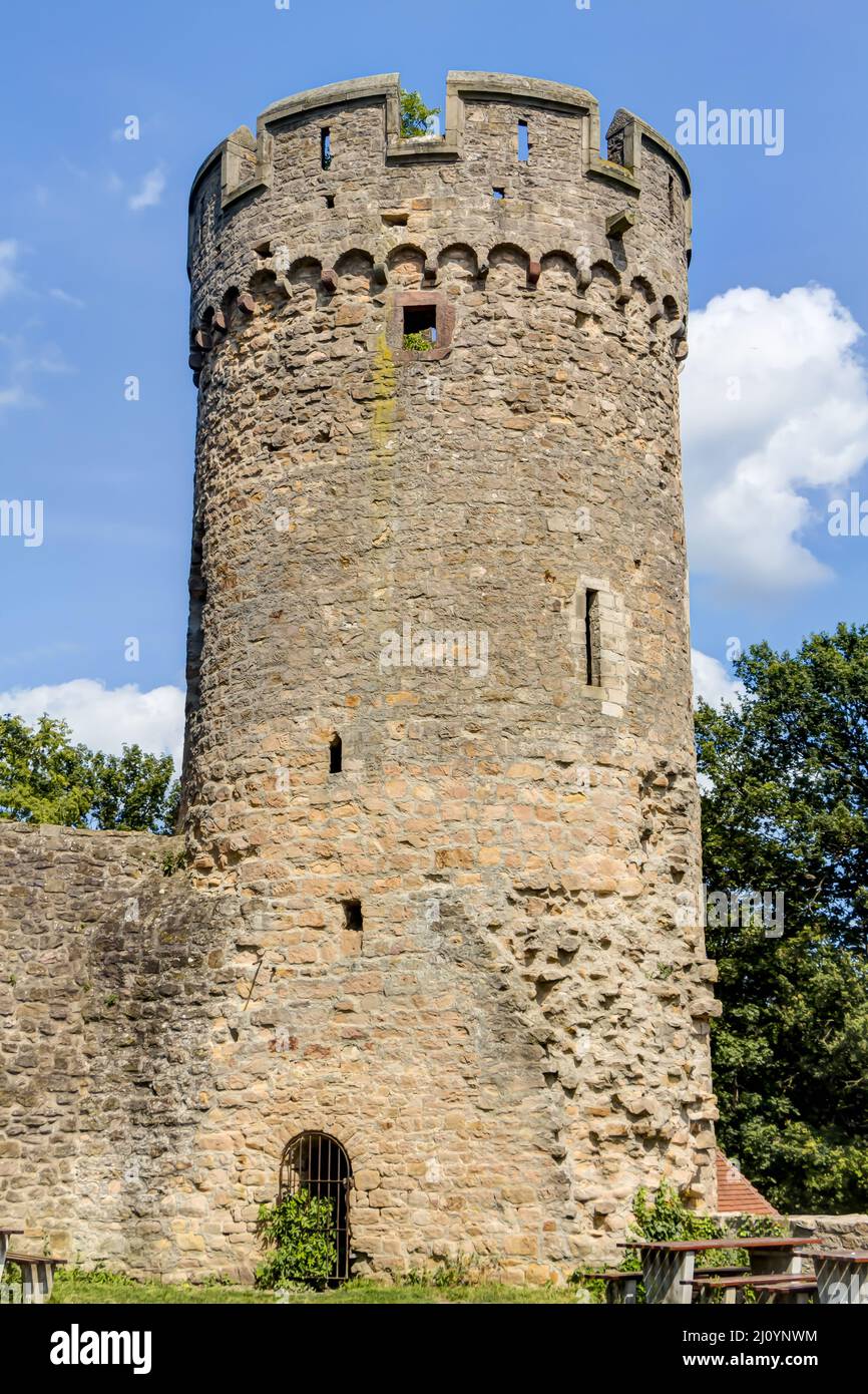 Northeast Tower (Hambacher Tower) of Starkenburg Castle on the ...
