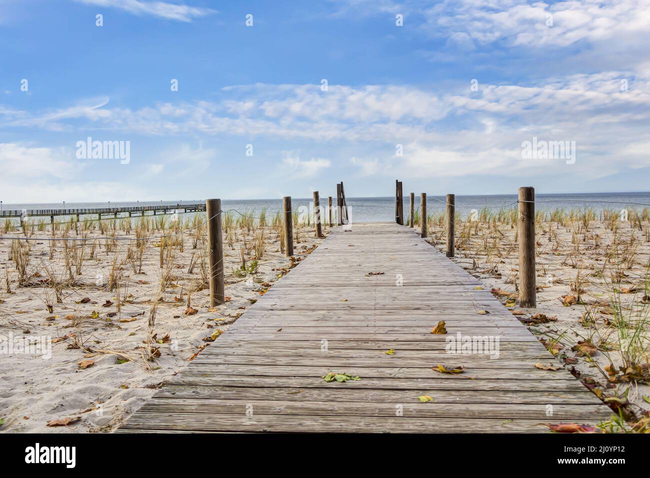 Wooden pier on the beach Stock Photo - Alamy