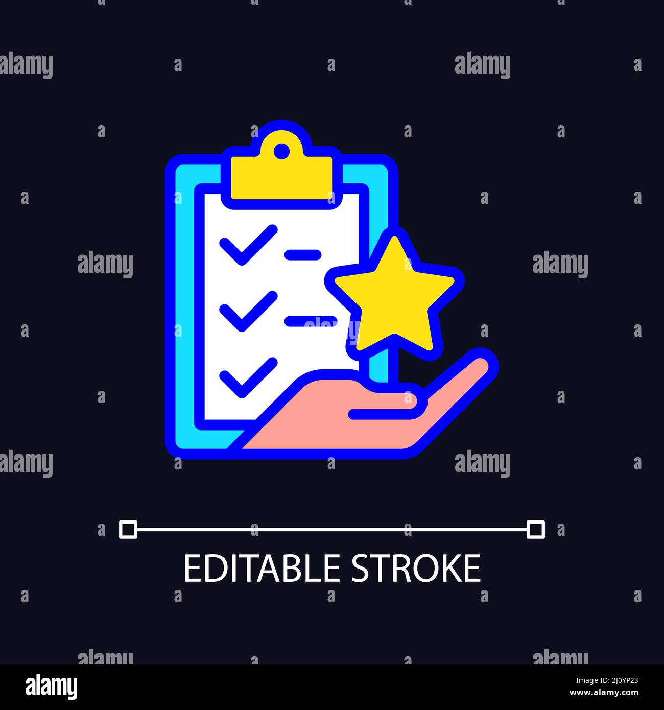 Task bonus pixel perfect RGB color icon for dark theme Stock Vector ...