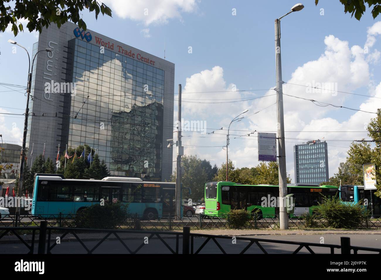 Bucharest urban pattern Stock Photo - Alamy