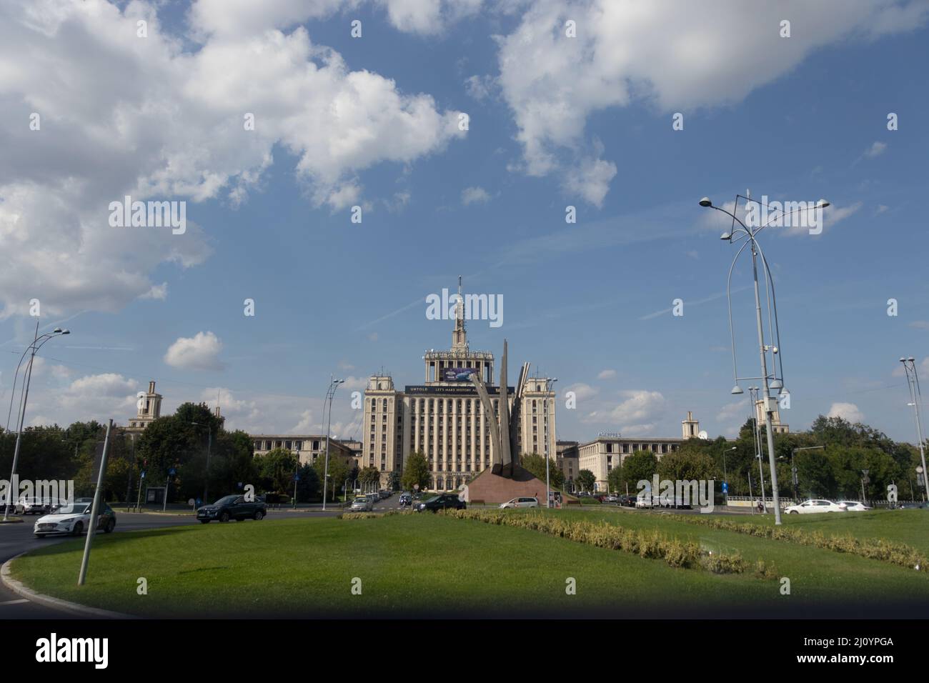Bucharest urban pattern Stock Photo - Alamy