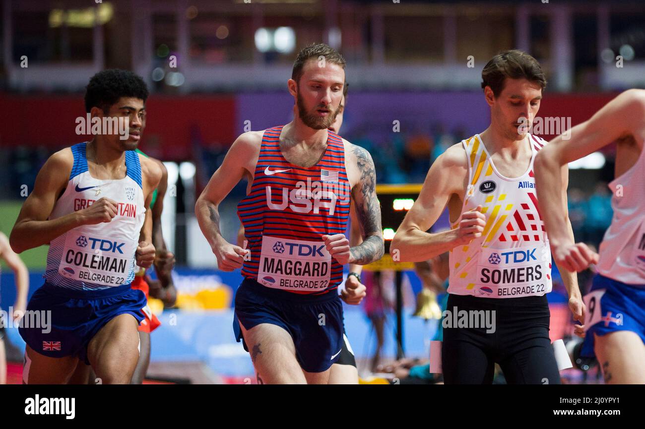 Belgrade, Serbia, 18th March 2022. Dillon Maggard of USA during the ...