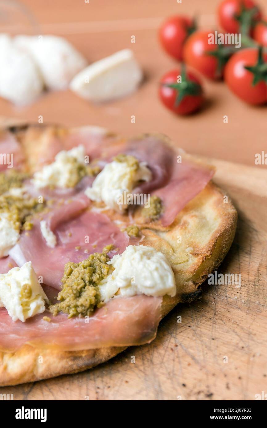 Typical italian pizza cooked hi-res stock photography and images - Alamy