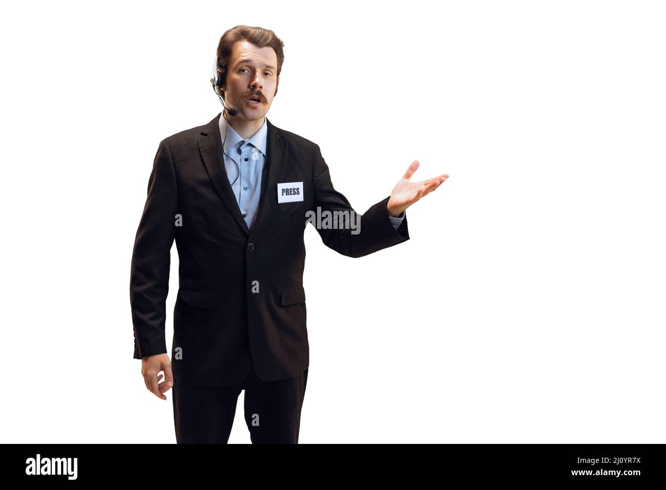 Man live streaming Cut Out Stock Images & Pictures - Alamy