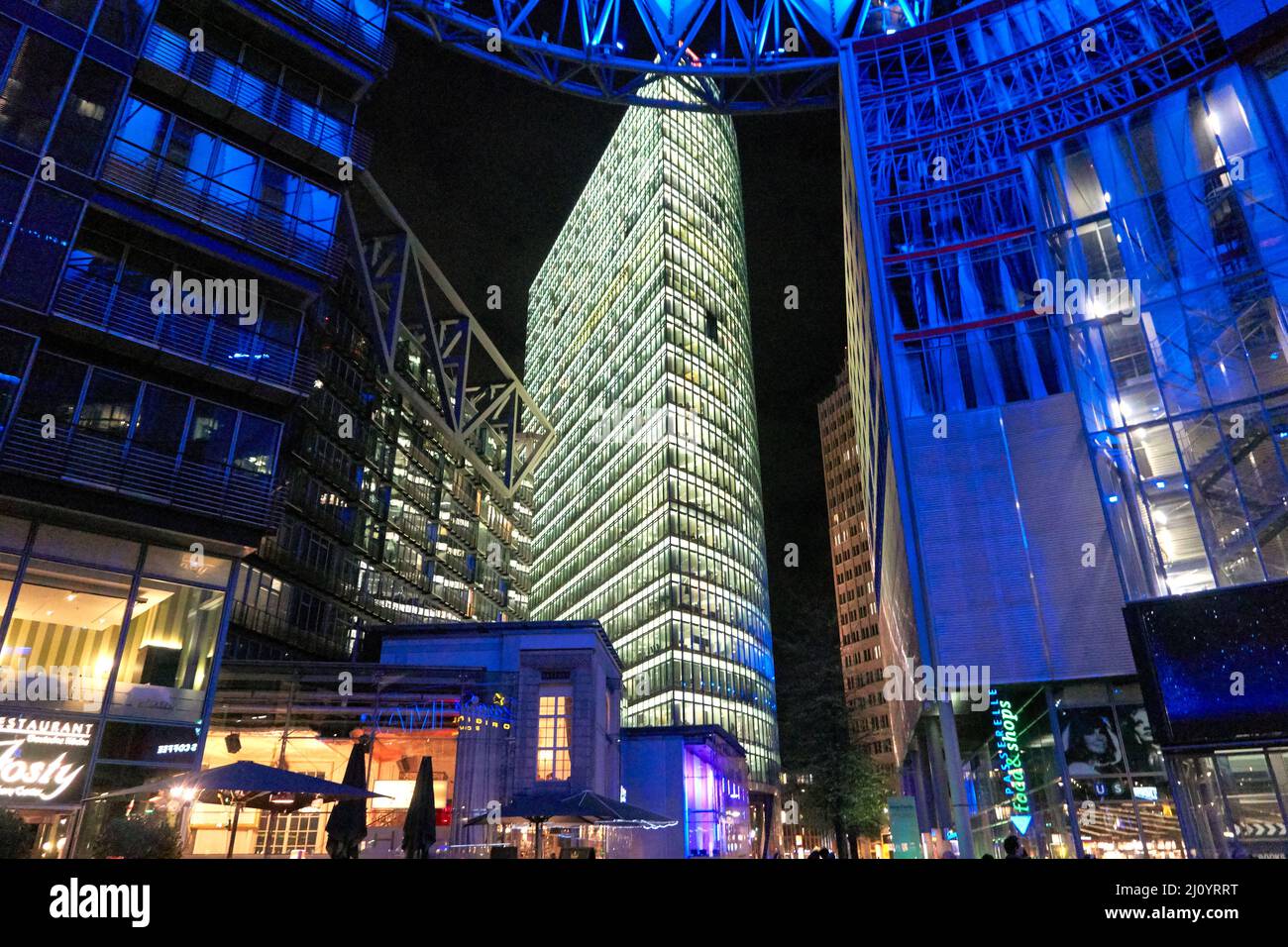 Sony center berlin night hi-res stock photography and images - Alamy