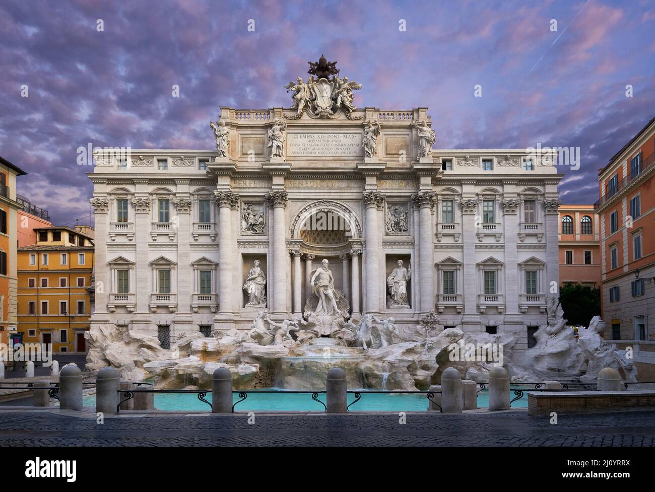 Trevi fountain sunrise hi-res stock photography and images - Alamy