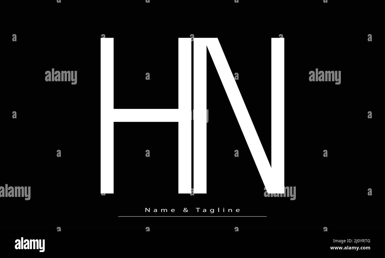 Alphabet letters Initials Monogram logo HN , NH Stock Vector Image & Art - Alamy