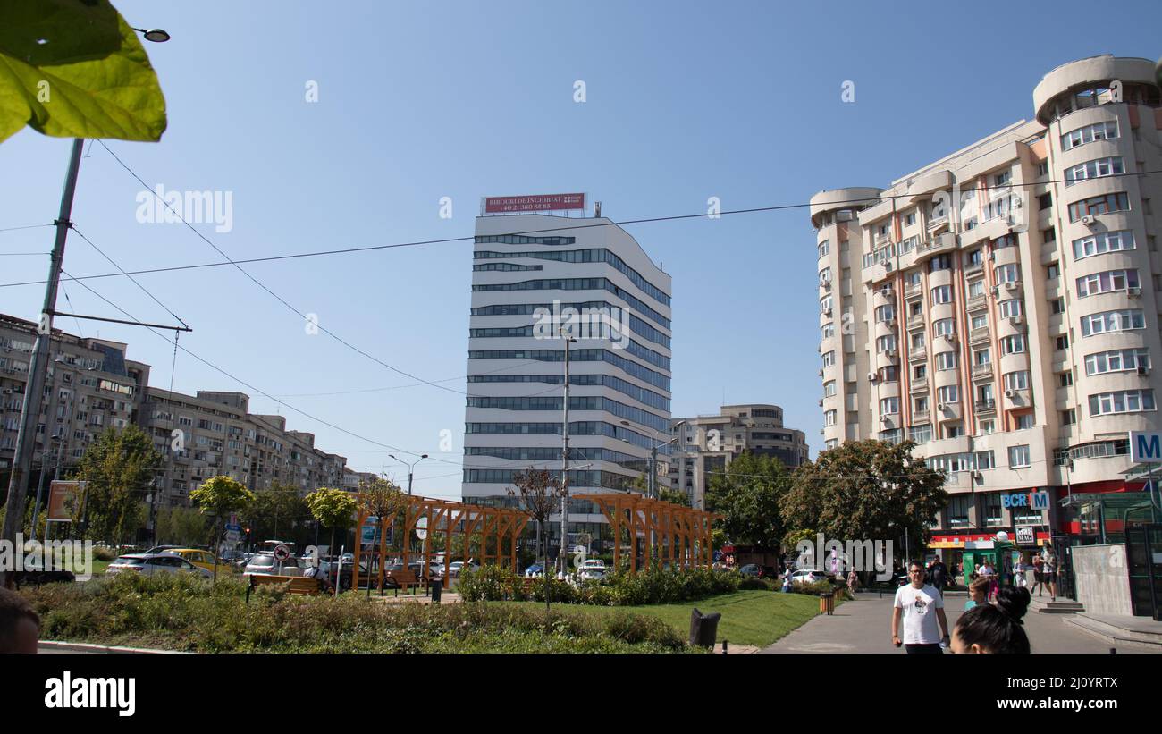 Bucharest urban pattern Stock Photo - Alamy
