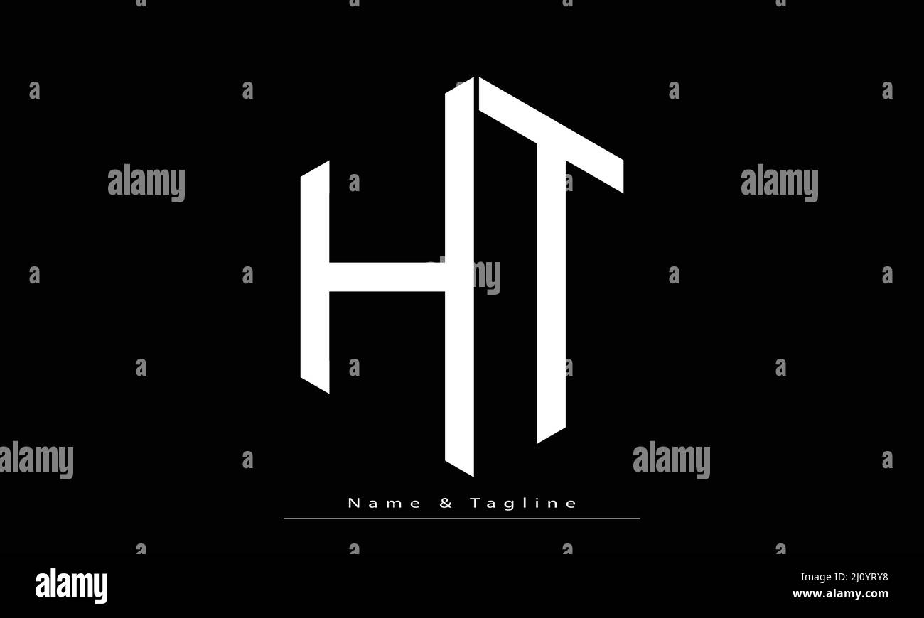 Alphabet letters Initials Monogram logo HT , TH Stock Vector Image ...